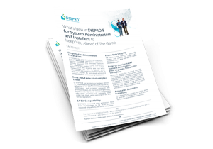 Syspro 8 for System Administrators and Installers | NexSys